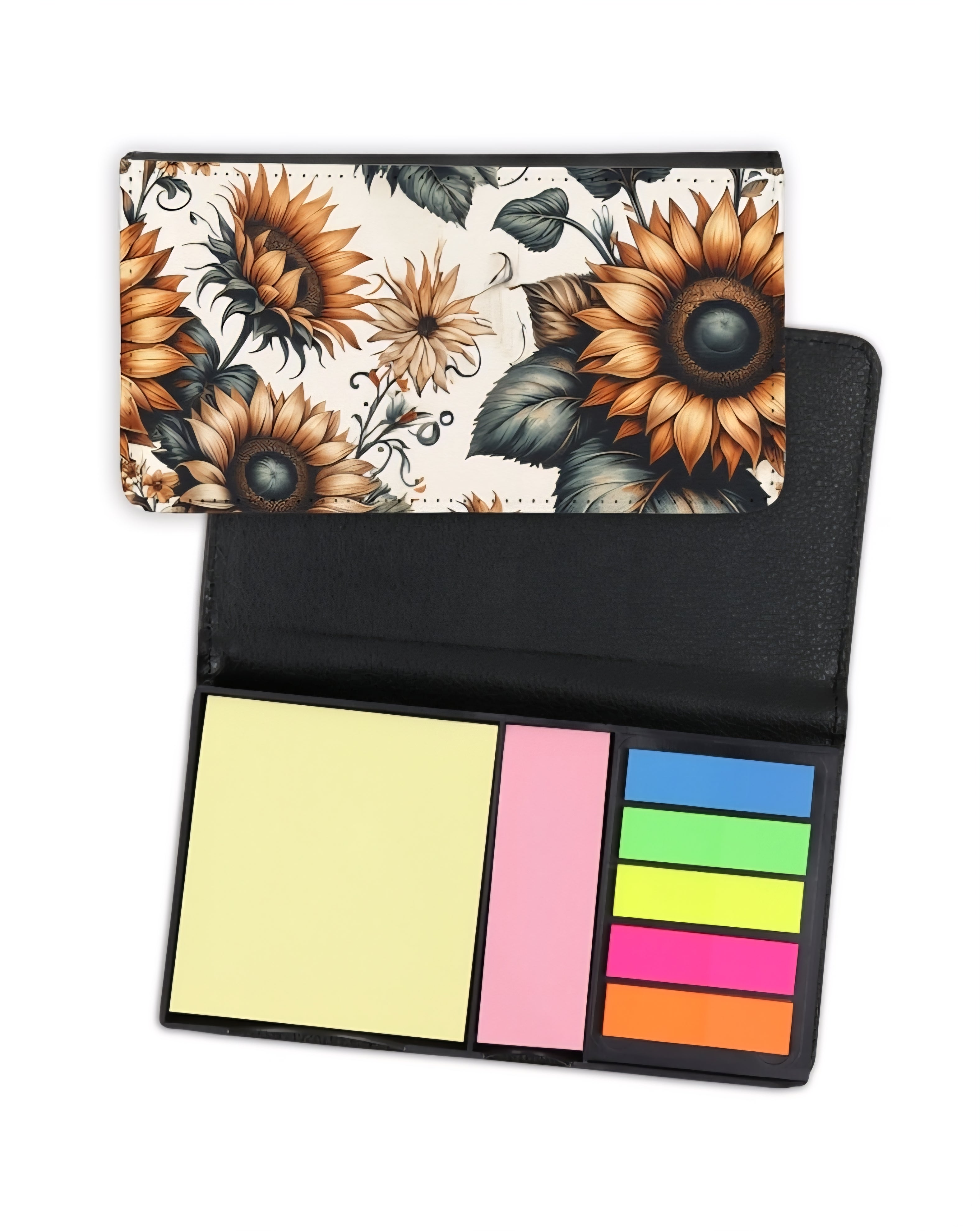 Étui post-it - Jolies tournesols – Création Maéva